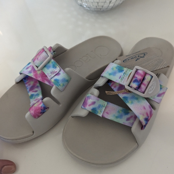 Chaco | Shoes | Nwt Chacos Kids Chillos Slide In Light Tie Dye | Poshmark